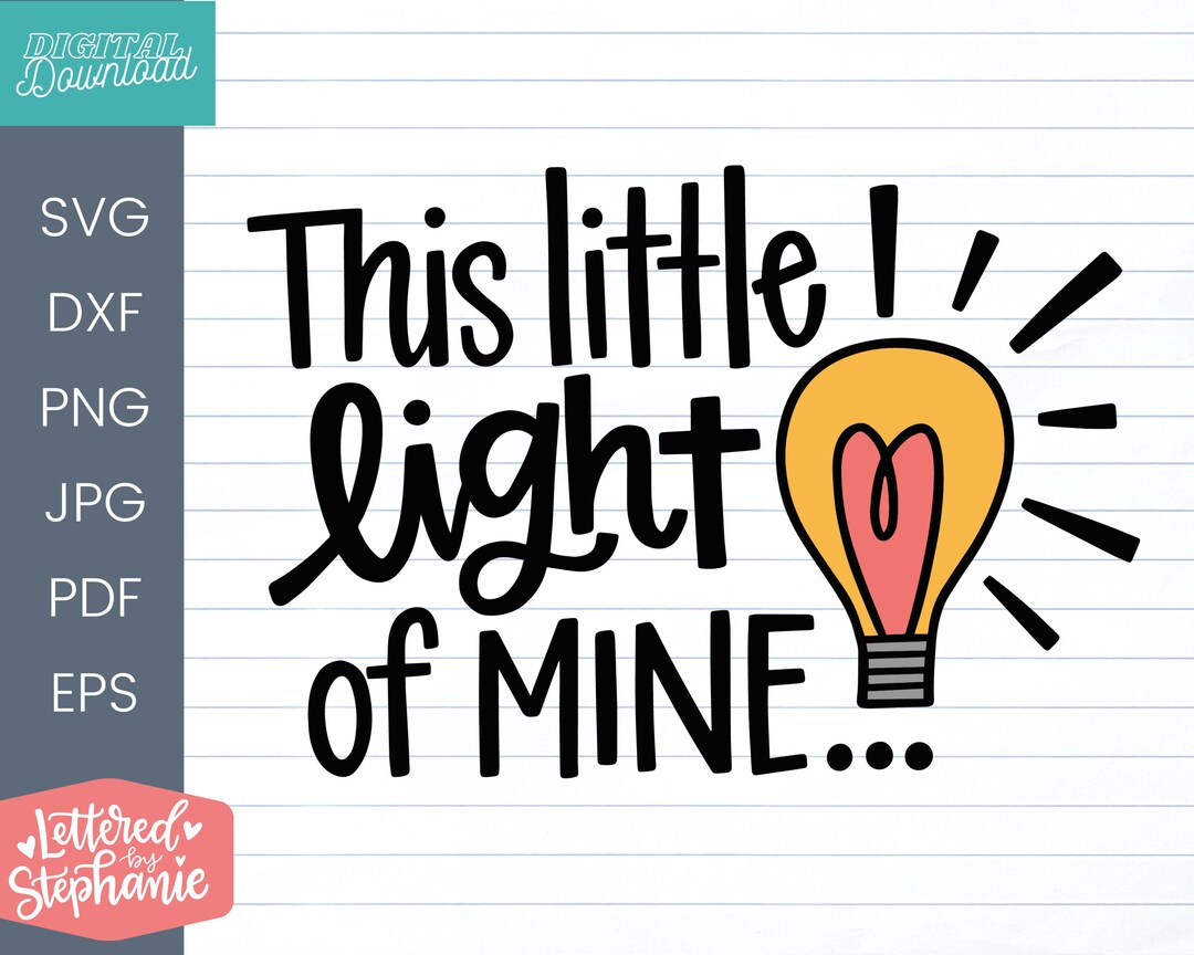 This Little Light of Mine SVG Cut File, Mark 4:21 Svg, Faith Decor Svg ...