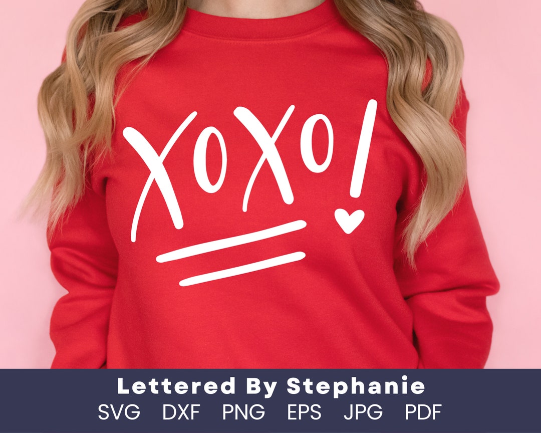 Xoxo Svg Cut File, Digital File, Cute Valentines Day Svg, Svg, Pdf, Eps ...