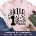 Hello 1st Grade Back to School Shirt Svg Hello First Grade - Etsy