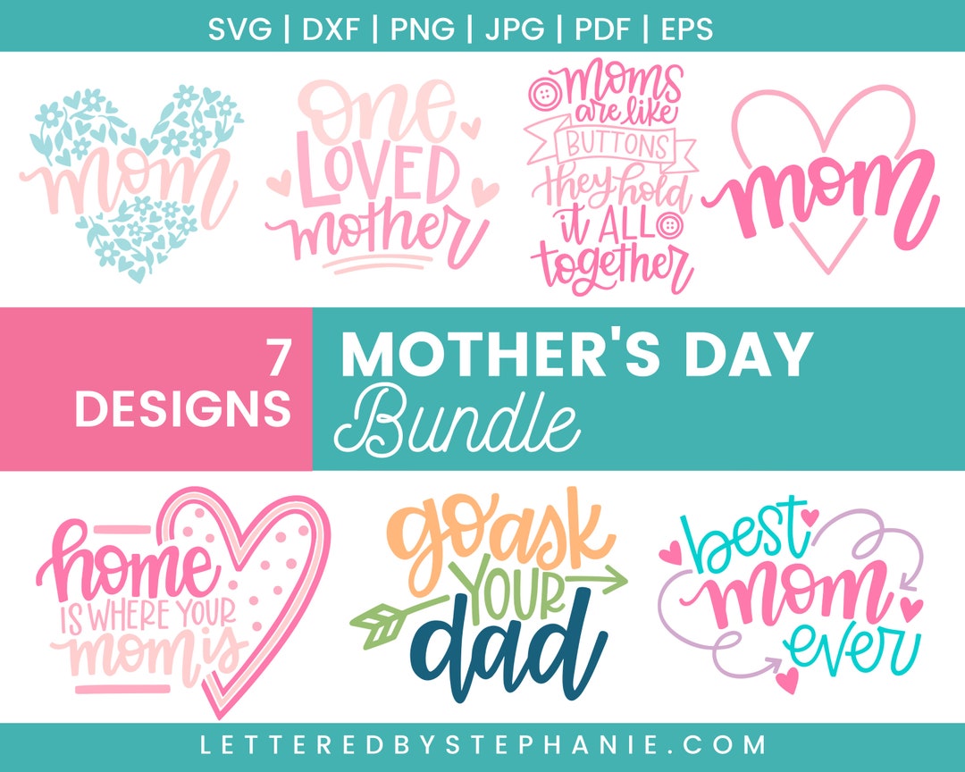 Mother's Day Mini Bundle SVG Cut Files, Mother's Day Svg Files, Mom Svg ...
