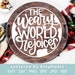 The Weary World Rejoices SVG Cut File, Handlettered Svg, Christmas Svg ...