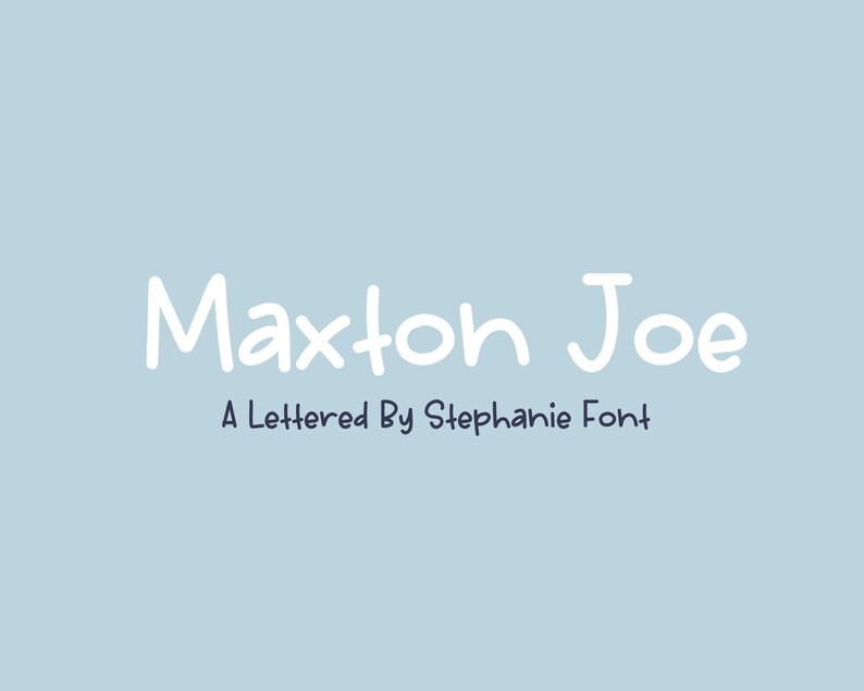 Maxton Joe Handwritten OTF Font, San Serif Casual Font, Fonts for Crafters, Cute Hand Written ...
