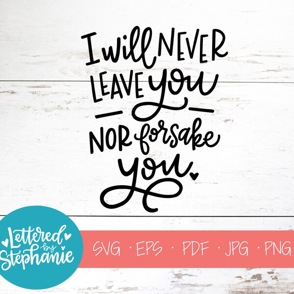 I Will Never Leave - Etsy