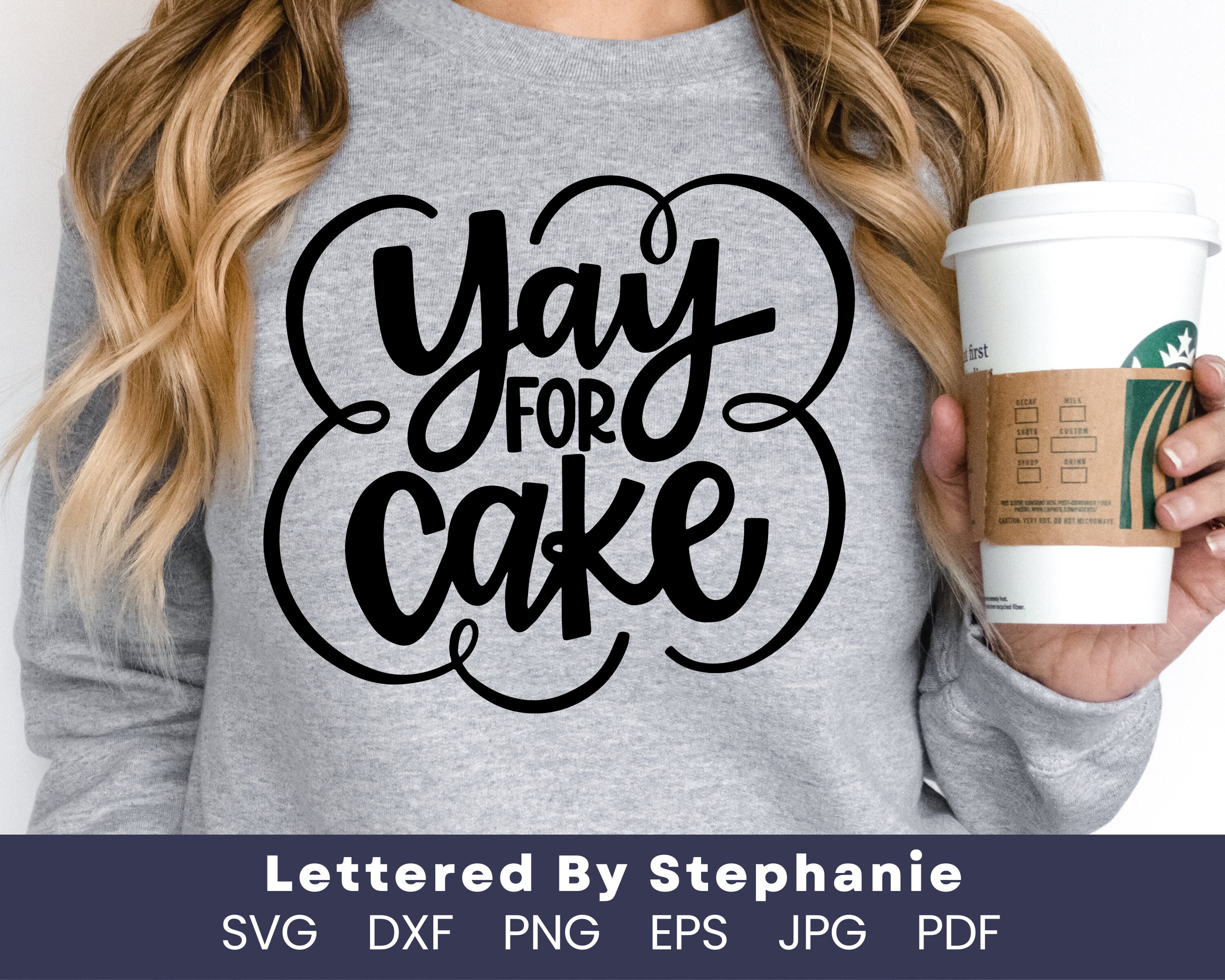 Cake Topper Svg, Yay Cake, Birthday Cake Svg, Party Decor Cut File for ...