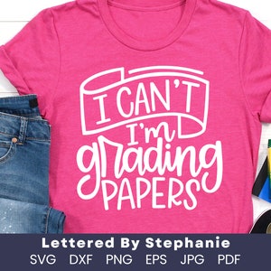 Funny Teacher Quote, Busy Teacher Svg, Teacher Jokes, I Can't I'm ...