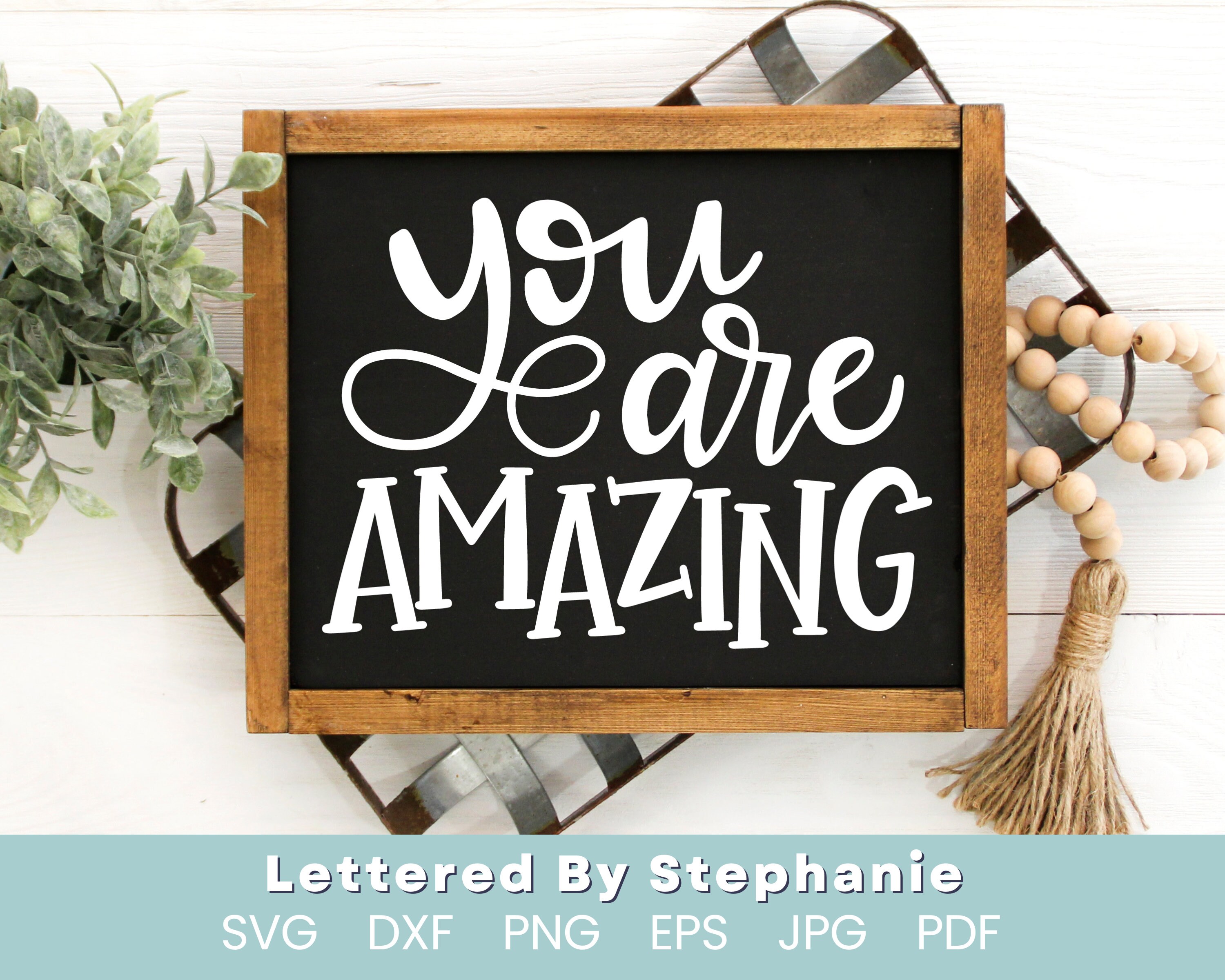 You Are Amazing Svg Cut File Affirmation Svg Uplifting Quote Confidence ...