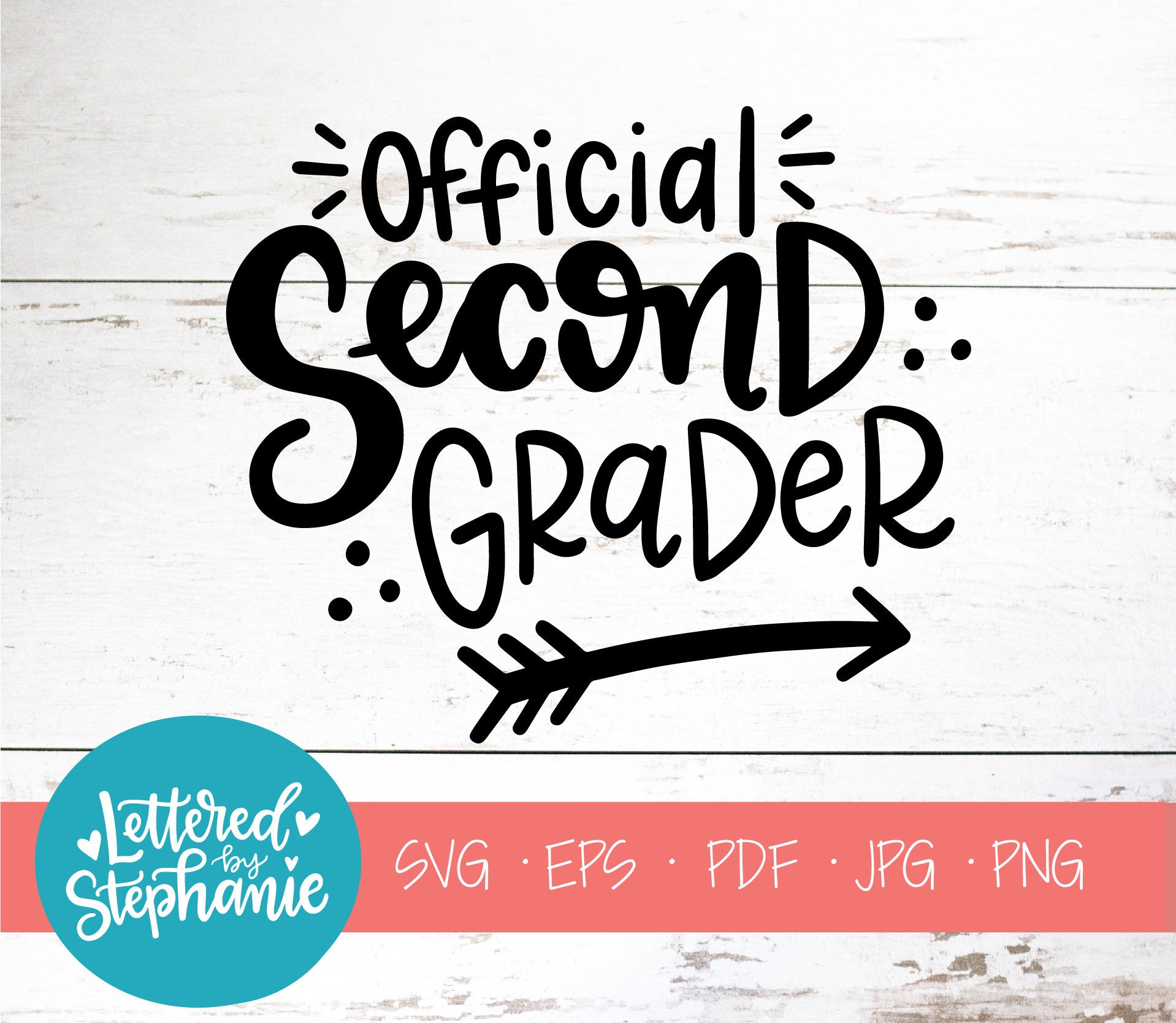 Official Second Grader SVG Cut File digital file school | Etsy