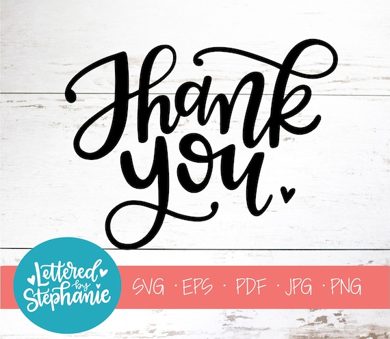 Thank You SVG Cut File Digital File Svg Gratitude Wedding | Etsy