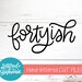 Fortyish Svg, Funny Birthday Svg, 40th Svg, Svg for Cricut, Svg for ...