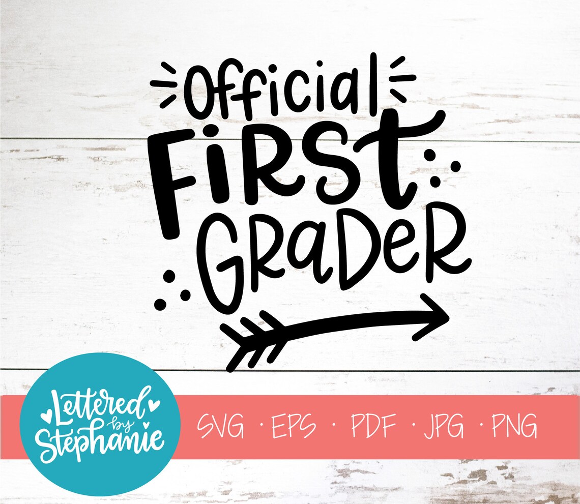 Official First Grader SVG Cut File Digital File School Svg - Etsy