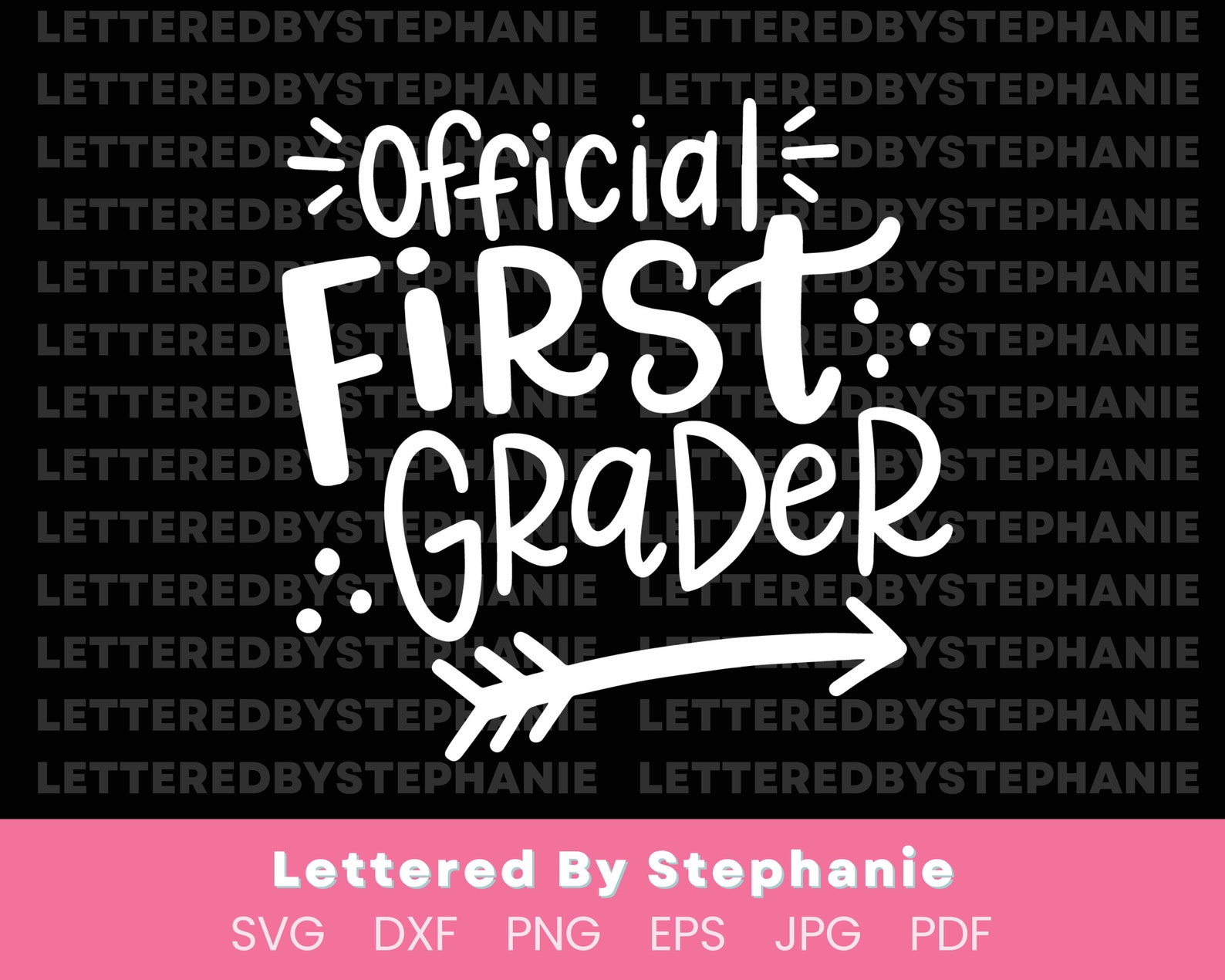 Official First Grader SVG Cut File, Digital File, School Grade Svg ...