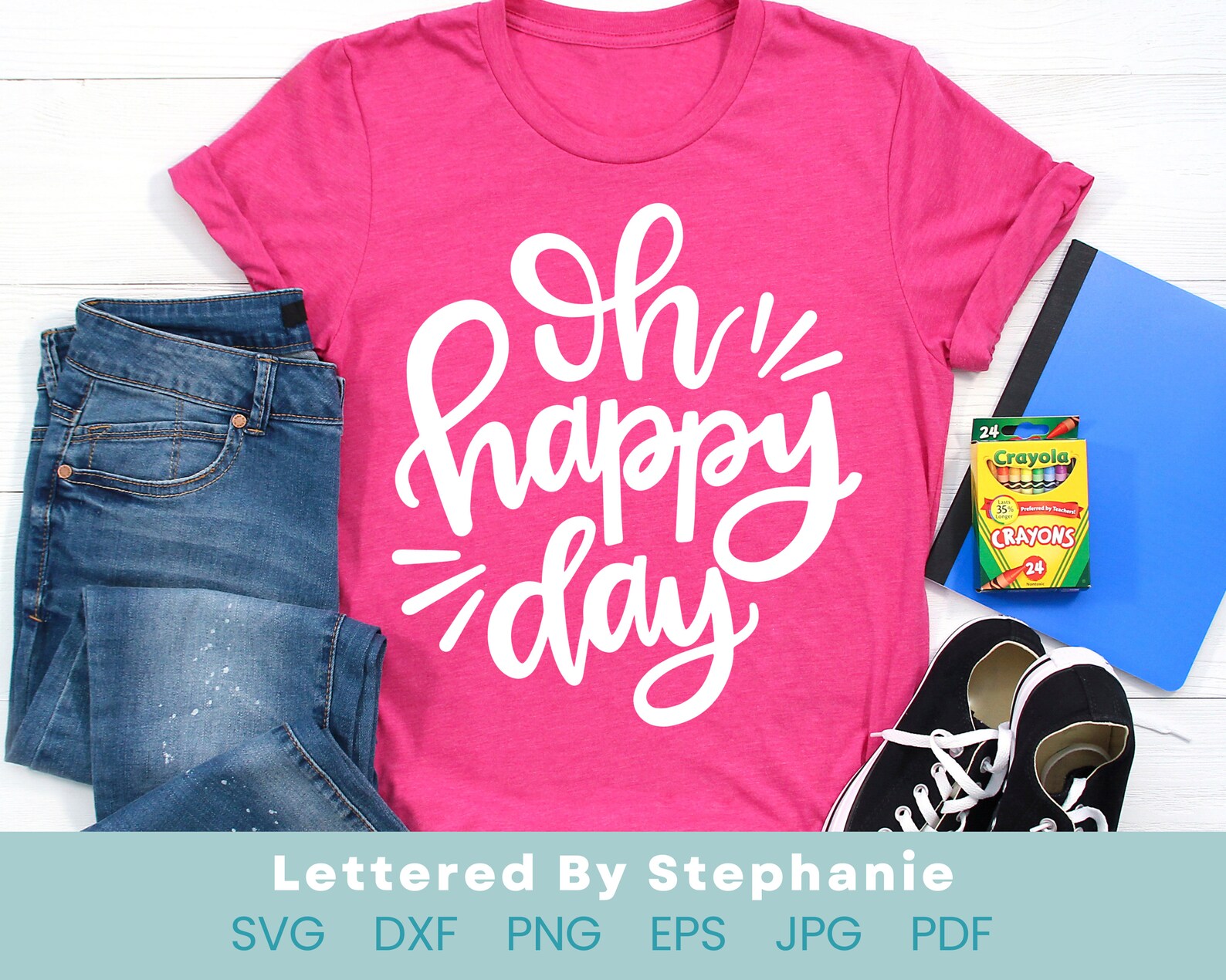 Oh Happy Day Svg Cut File Happy Svg Positive Quote Svg Best Day Ever ...