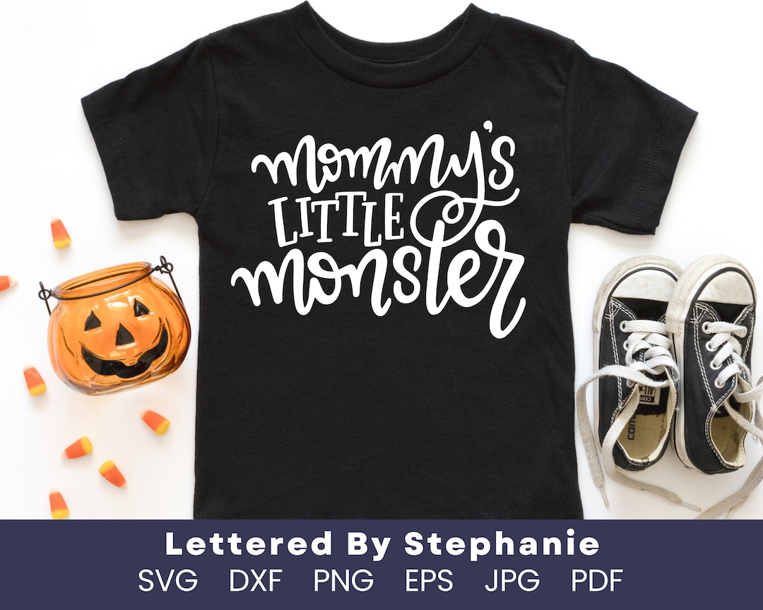 Mommy's Little Monster, Svg, SVG Cut File, Digital File, Svg ...