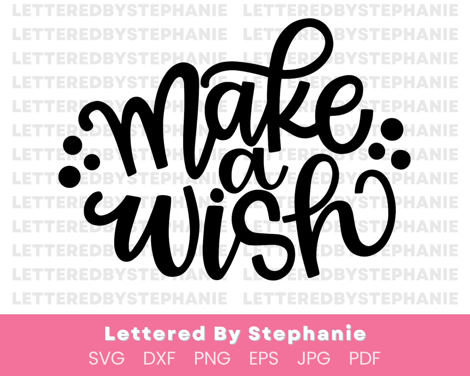 Birthday Svg, Make a Wish Cut File, Diy Party Decor, Birthday Card Svg ...