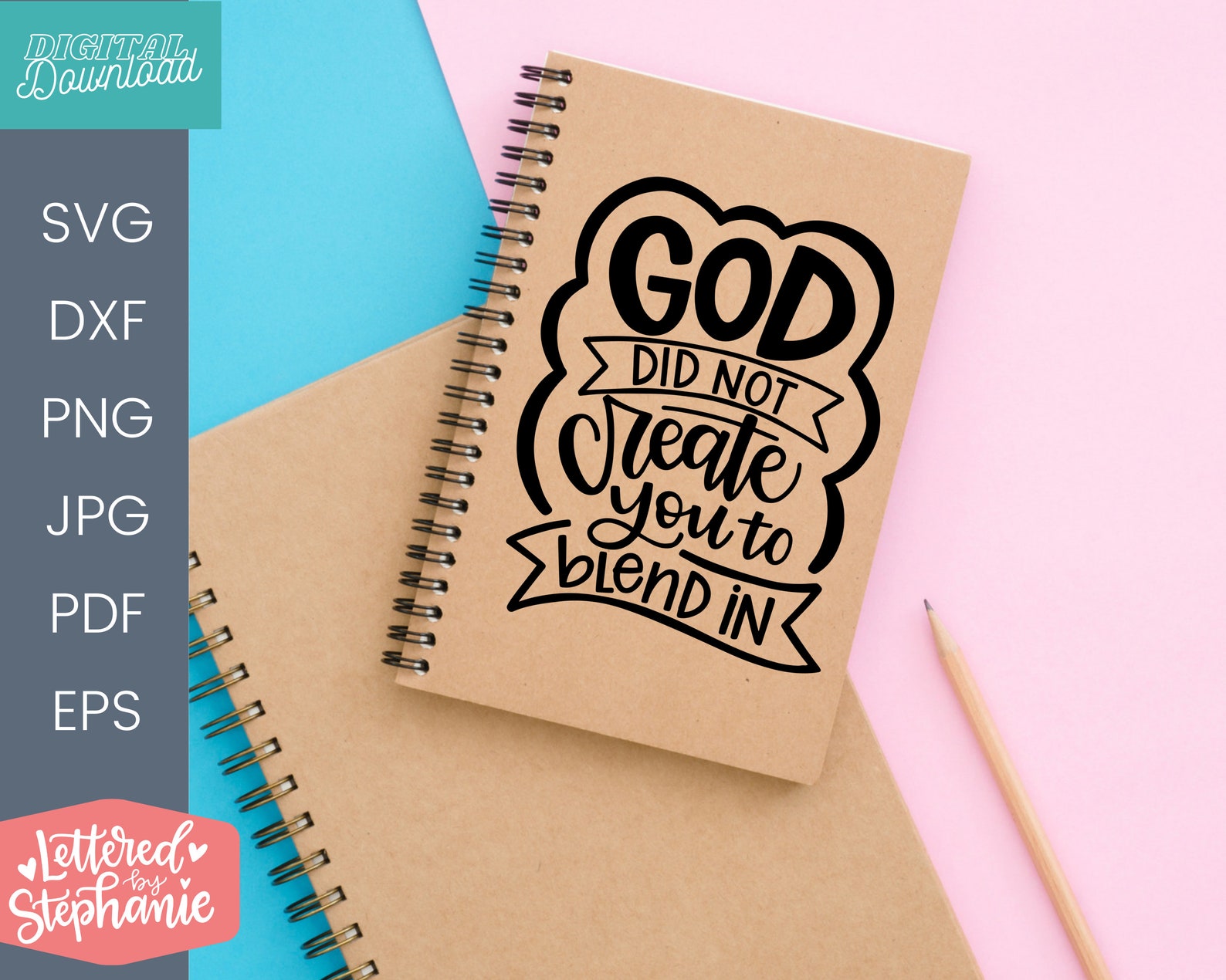 God Did Not Create You to Blend in SVG Christian Quote Svg - Etsy