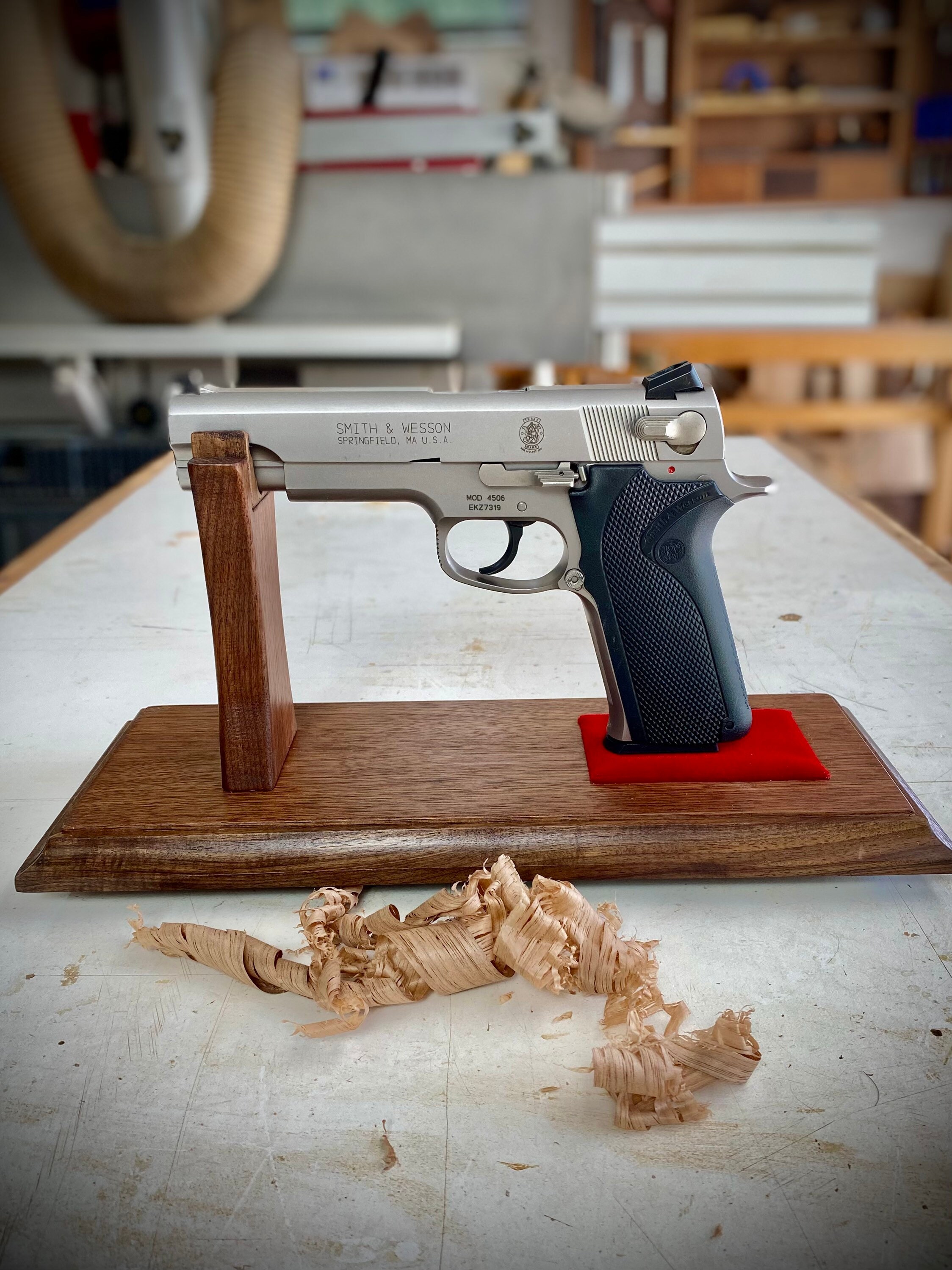 Handcrafted Pistol Display Stand - Etsy