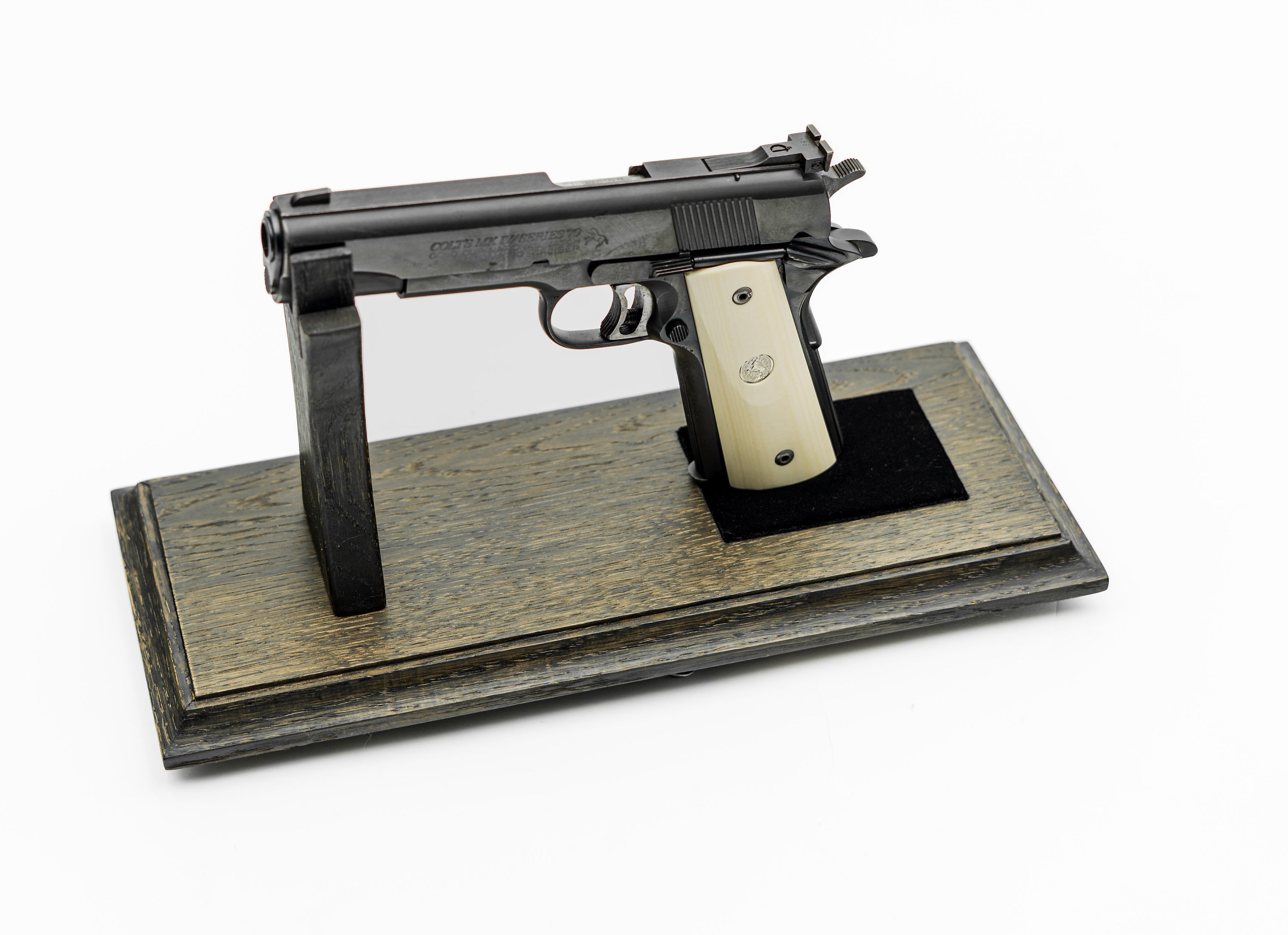 Handcrafted Pistol Display Stand - Etsy