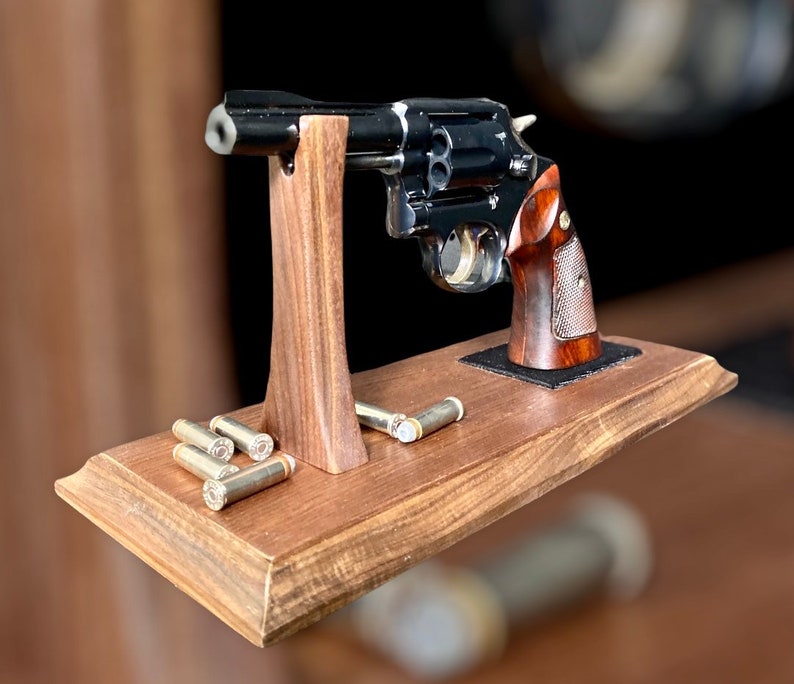 Handcrafted Pistol Display Stand - Etsy