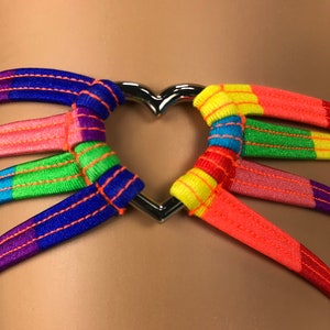 Heart Garters Rainbow Leg Wraps Dancewear Rave Outfits LGBTQ Gay Pride ...