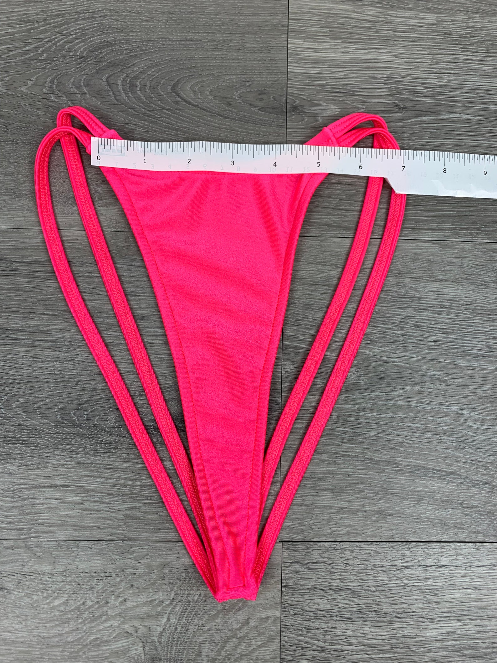 G-string Bikini Thong V String Thong Neon Coral Double Strap | Etsy