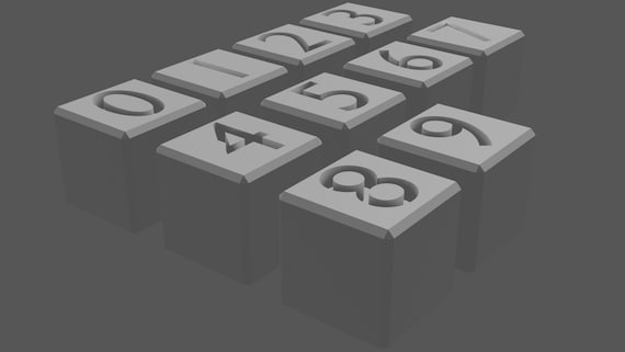 STL Printing File 3D Number Blocks Counting Toy Counting | Etsy