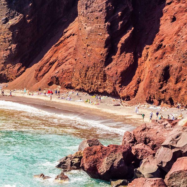 Beach Rocks Poster - Etsy