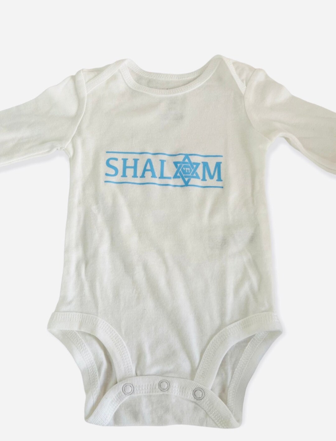 Jewish Baby Boy Bodysuit Shalom Star of David Chai Brit Milah Gift - Etsy