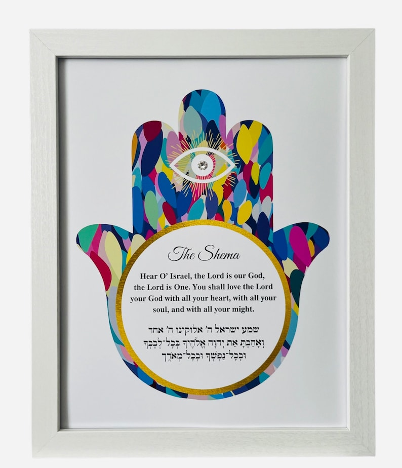 Shema Israel Art, the Shema Wall Art Shema Prayer, Shema Blessing ...