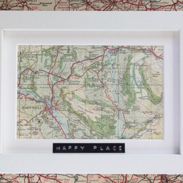 Framed Os Map - Etsy UK