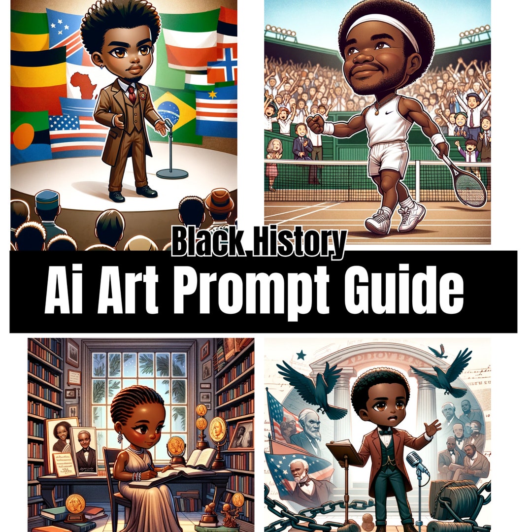 Exclusive Dall-e3 & Chatgpt V4 Ai Art Prompt Guide 15 Prompts Black ...