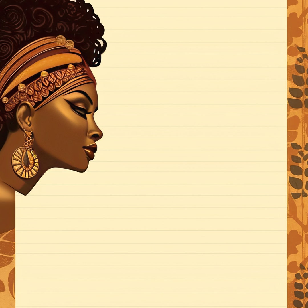 Unique African-american Stationery Chic & Stylish PDF Design for Home ...