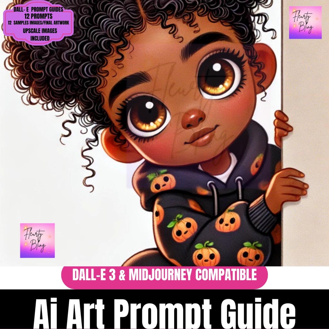 High-resolution Halloween AI Art Unique Printable Pee Boo Girl Instant ...