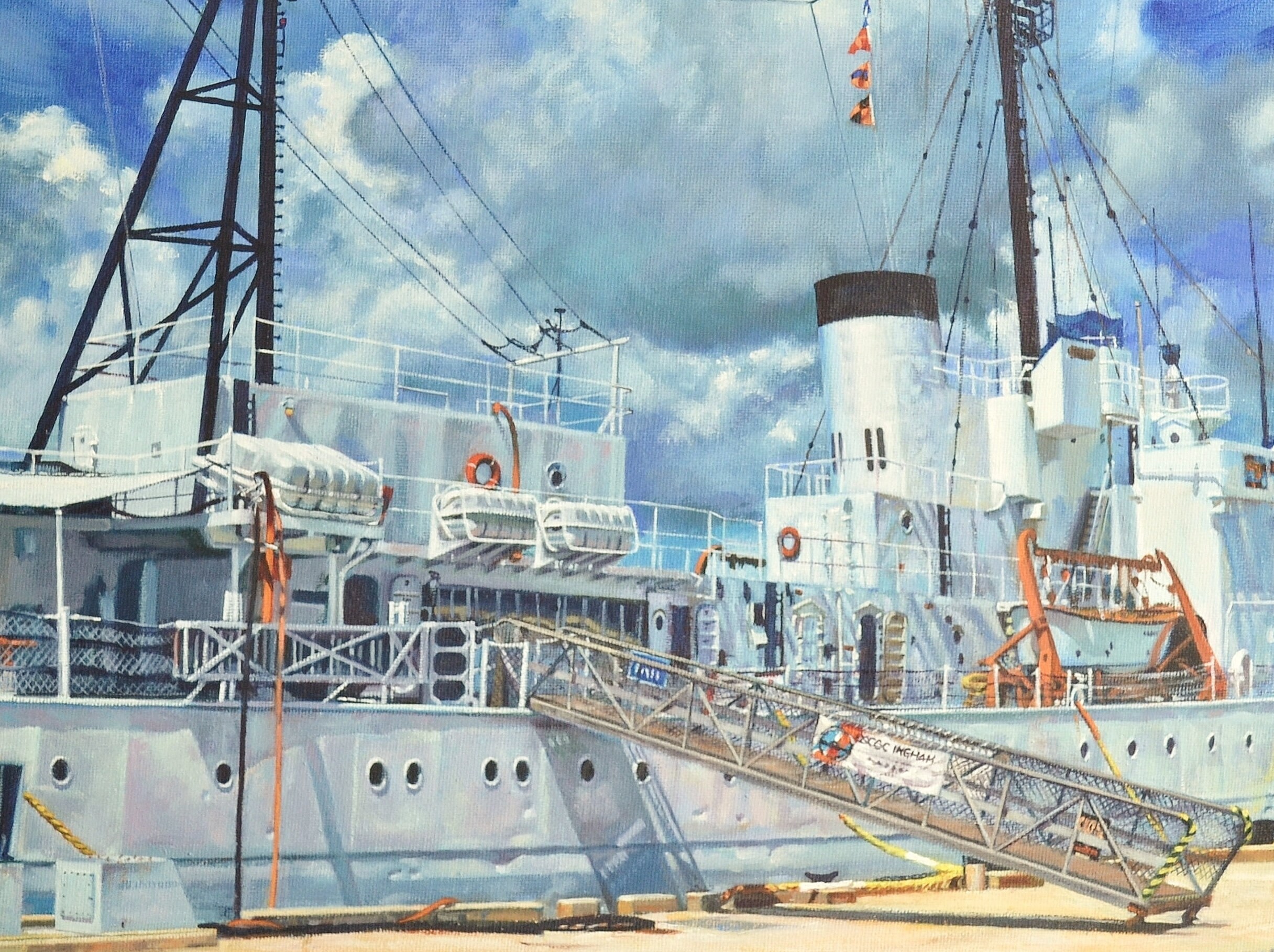 Key West Painting- USCGC Ingham Maritime Museum - Oil Painting Art ...