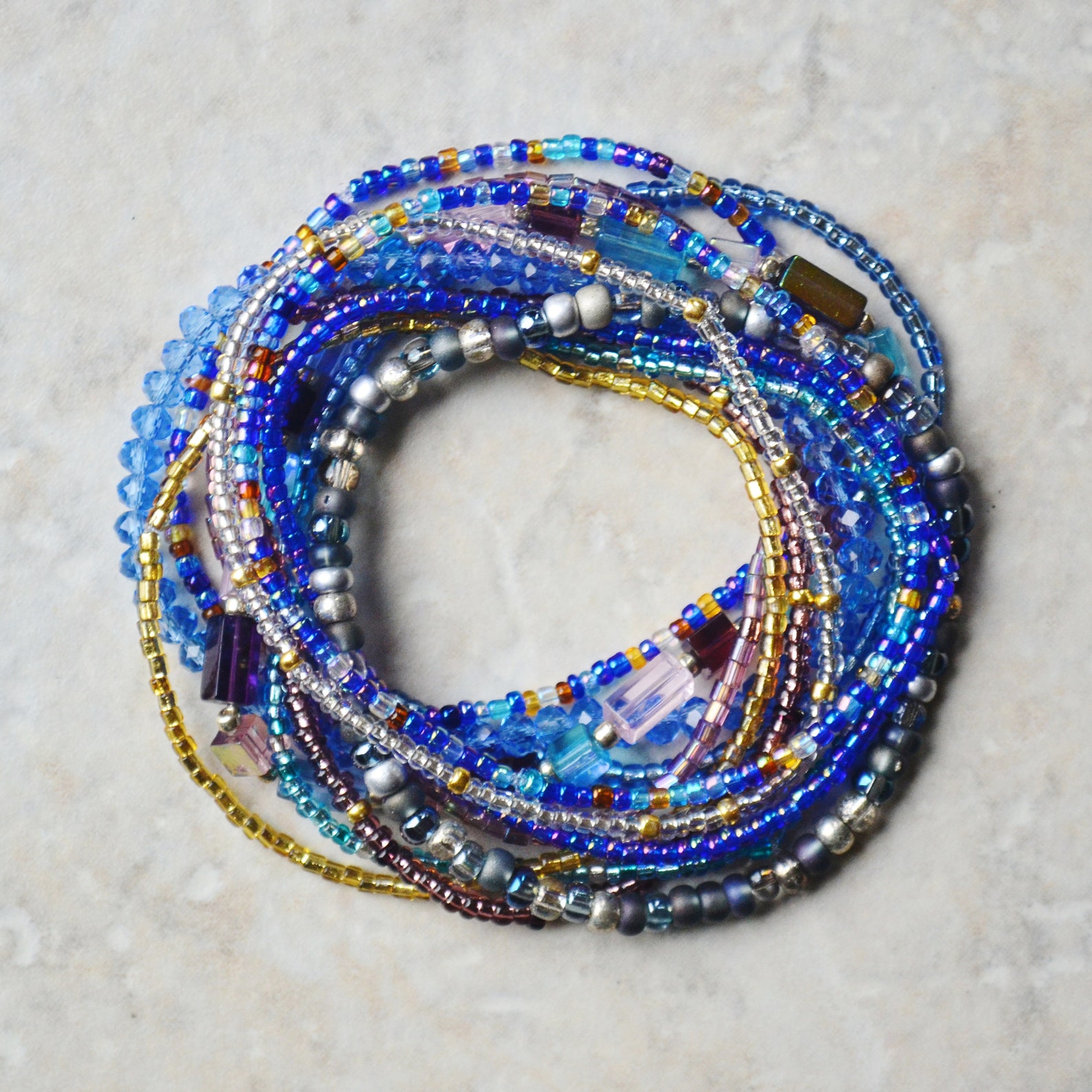 Stretch Bracelets Elastic Beaded Bracelet Set 12 Seed Beads - Etsy