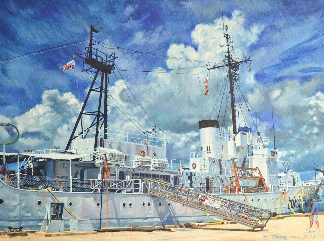 Key West Painting- USCGC Ingham Maritime Museum - Oil Painting Art ...