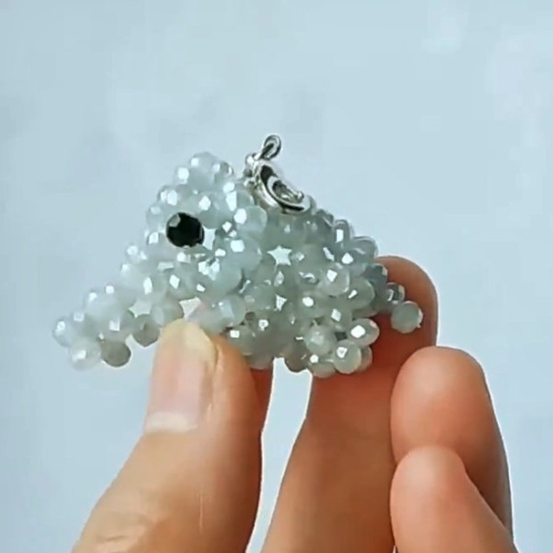 Beaded Elephant Pendant Bead Weaved Accessory for Pendant - Etsy