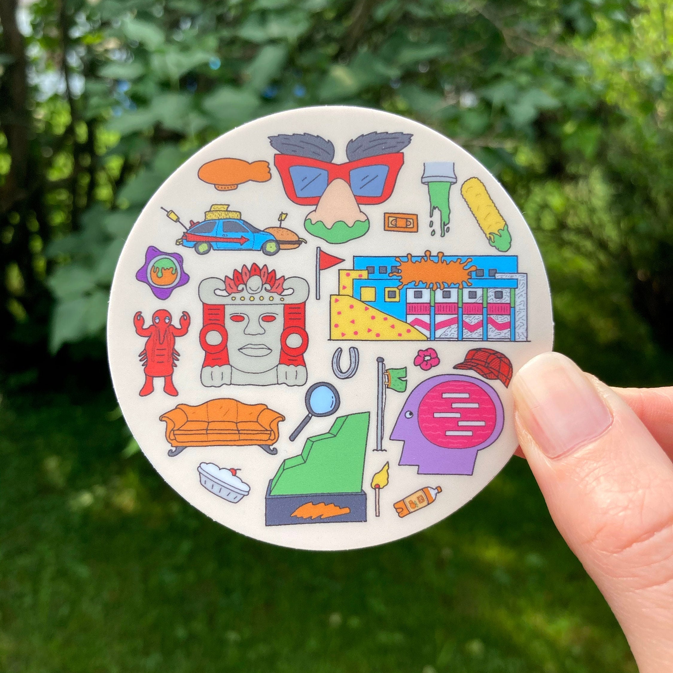 90's Nickelodeon Inspired Collage Sticker 3 Waterproof - Etsy