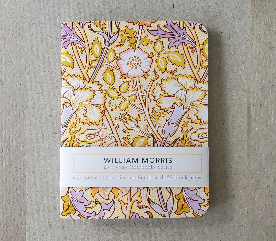 William Morris Notebook. Pocket Size Notebook Softcover | Etsy
