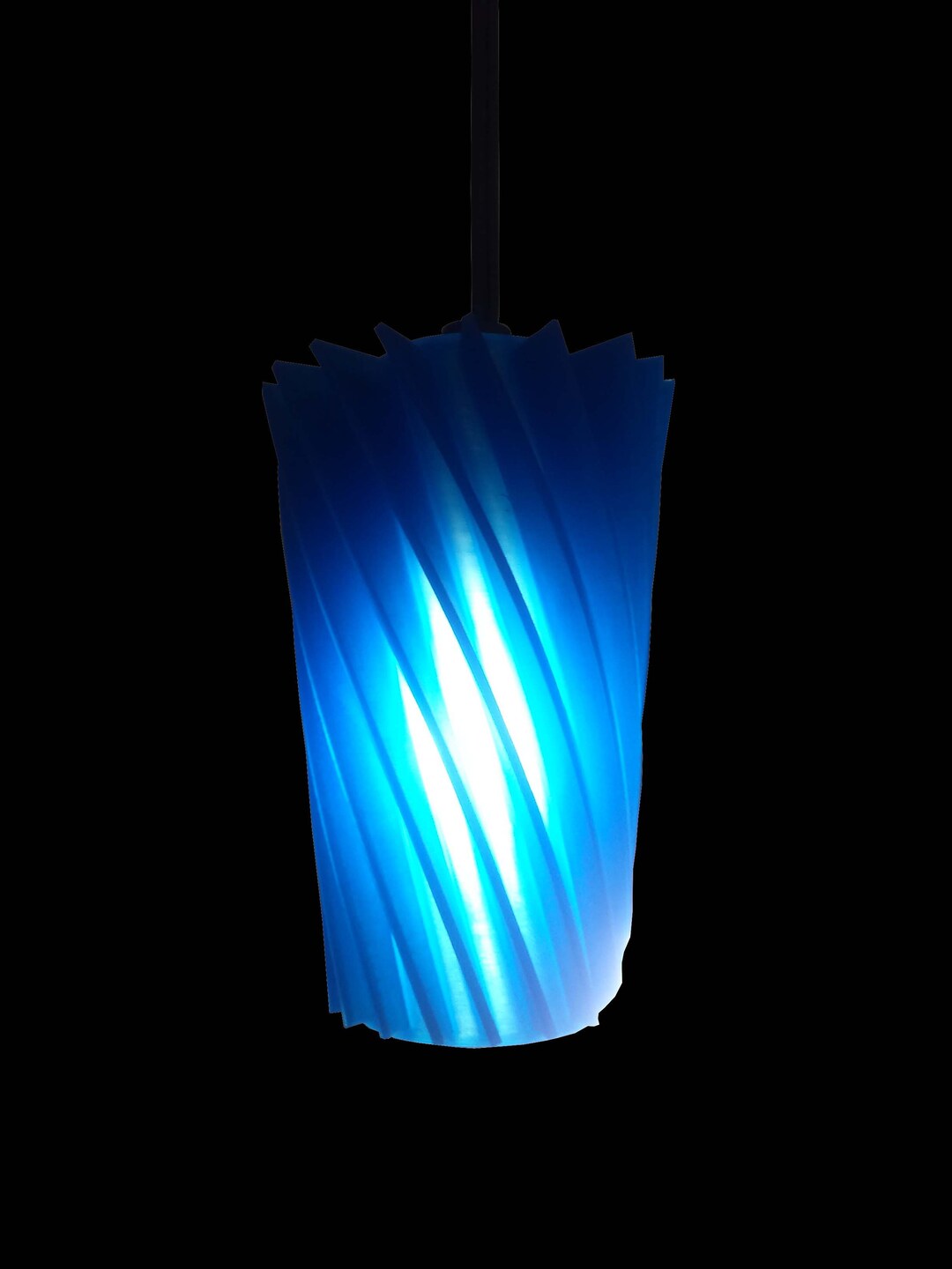 Blue Pendant Lighting Fixture - Etsy