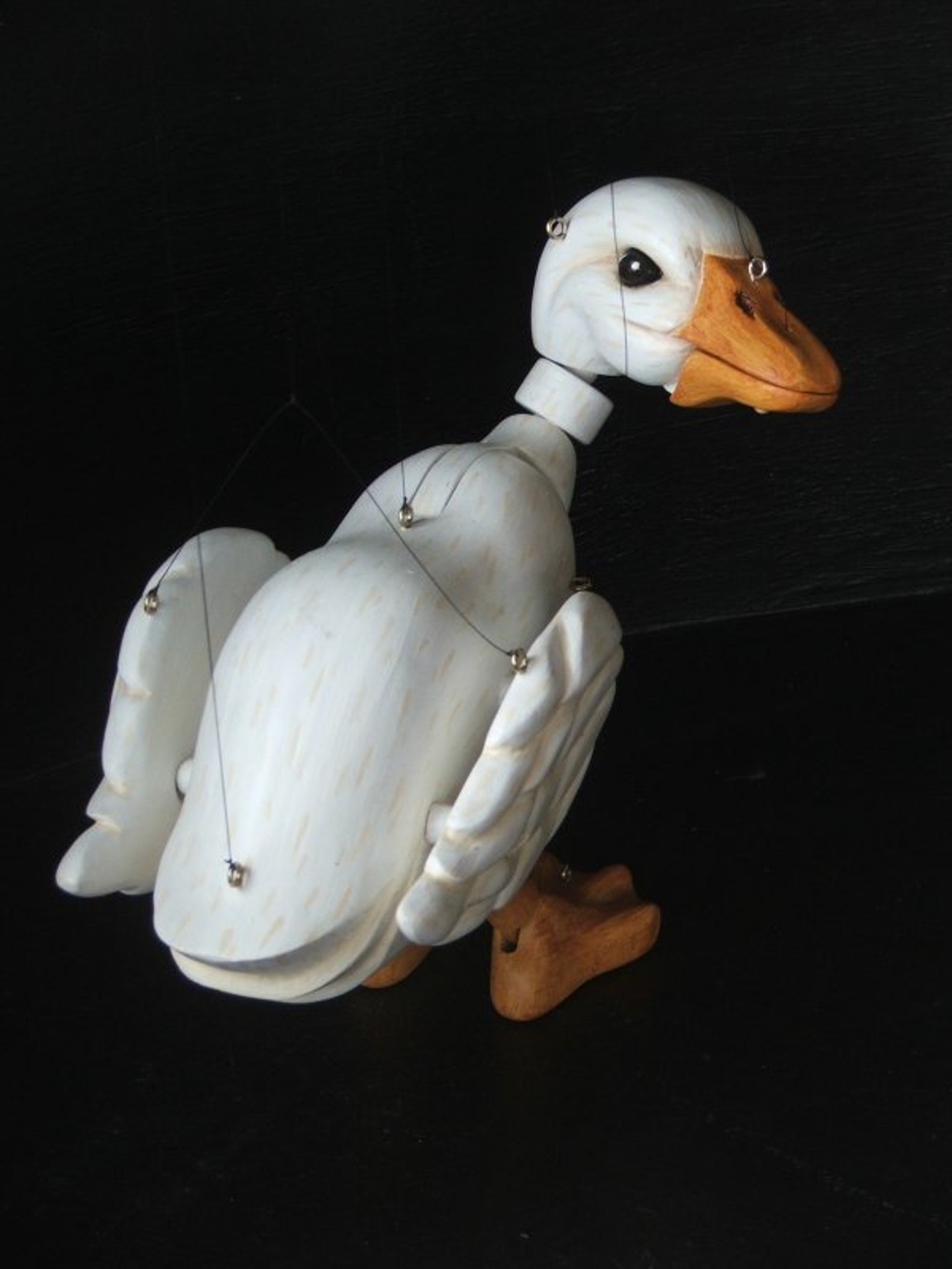 White Duck Strung Puppet Marionette Hand Made to Order in - Etsy