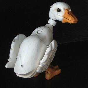 White Duck Strung Puppet Marionette Hand Made to Order in Staffordshire ...