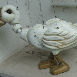 White Duck Strung Puppet Marionette Hand Made to Order in Staffordshire ...