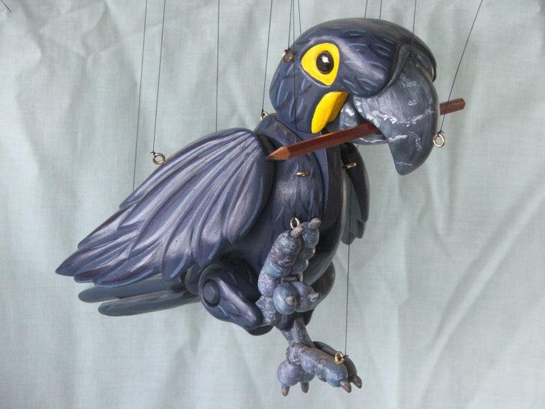 Macaw Parrot Strung Puppet Marionette Hand Made to Order in ...
