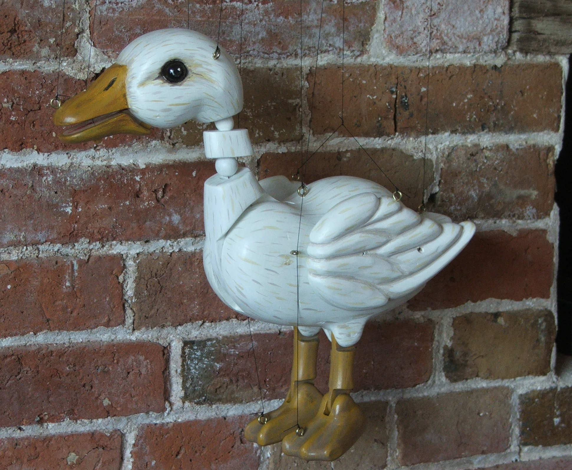 White Duck Strung Puppet Marionette Hand Made to Order in - Etsy