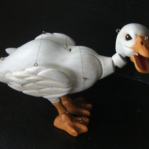 White Duck Strung Puppet Marionette Hand Made to Order in Staffordshire ...