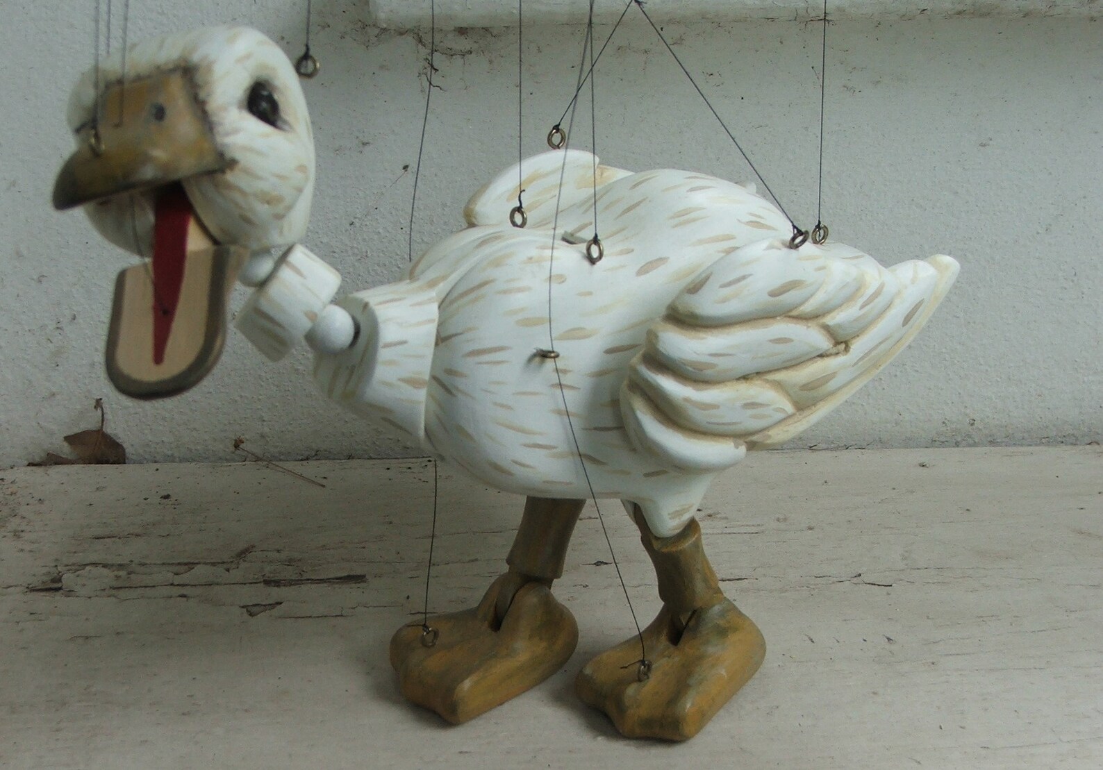 White Duck Strung Puppet Marionette Hand Made to Order in - Etsy