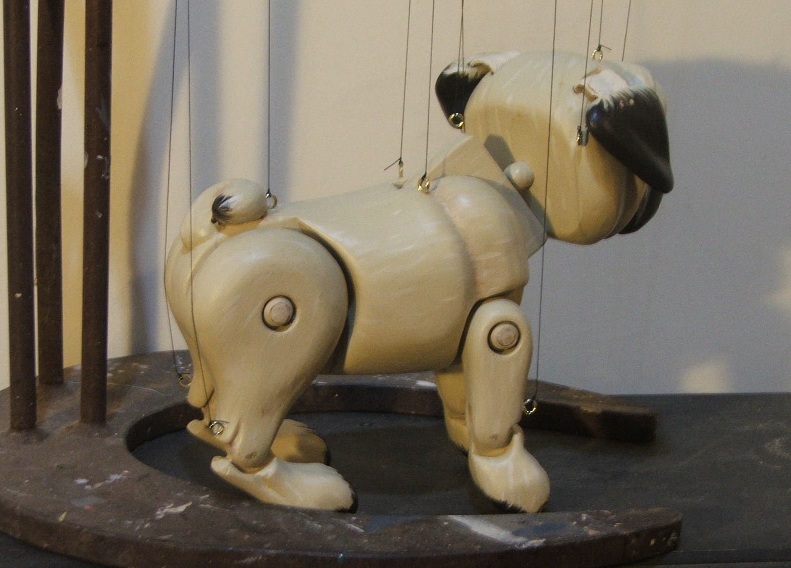 Pug Dog Puppet Strung Marionette Hand Made to Order in - Etsy