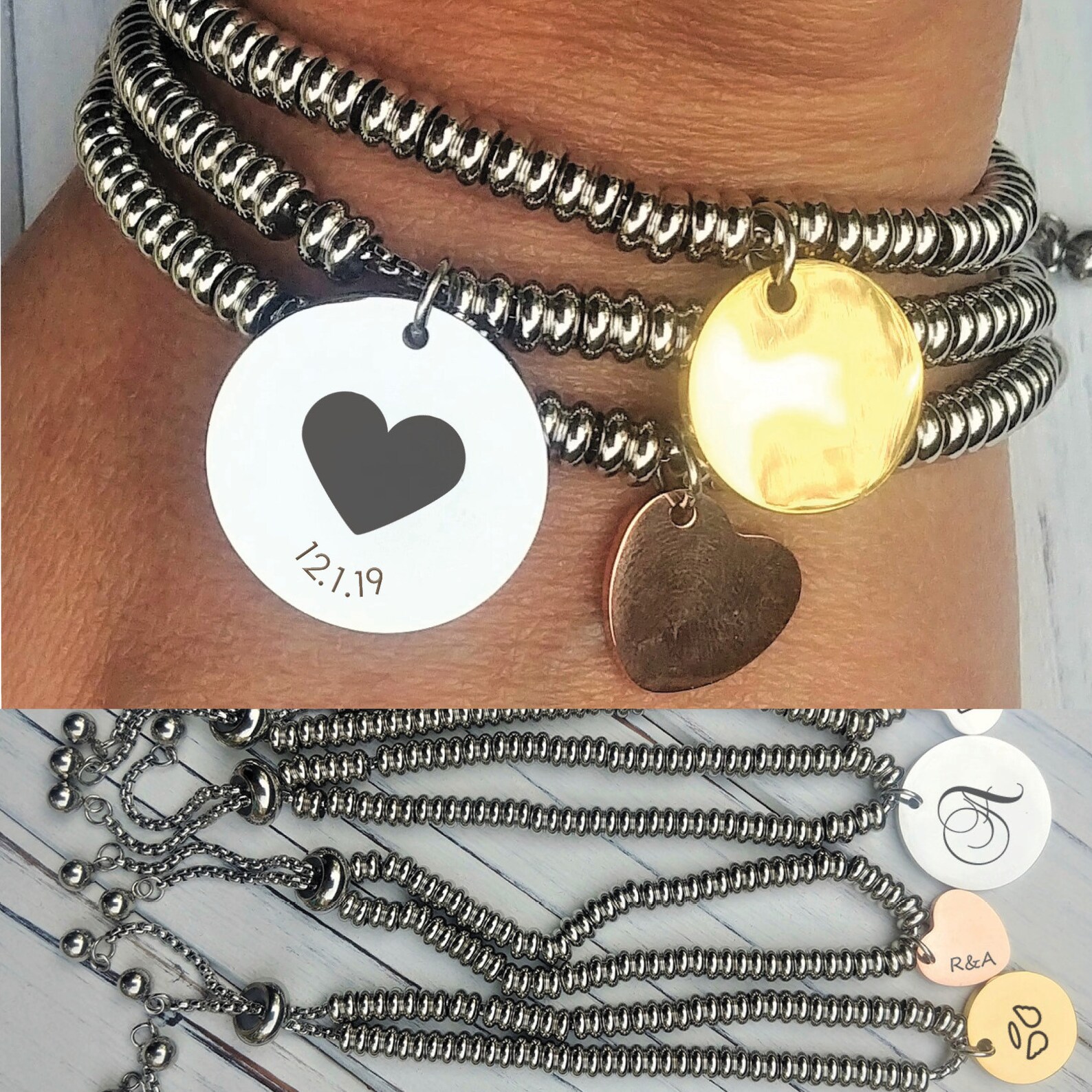 Personalized Bracelet • Engraved Bracelets • Customized Stainless Steel ...