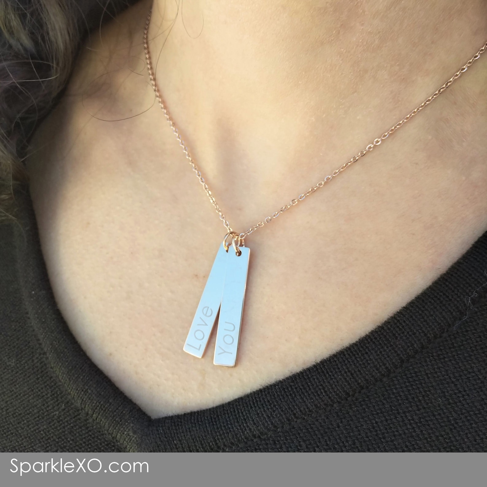 Engraved Charm Custom Heart Cutout Pendant Custom Coin Pendant Engrave ...