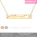 Personalized Necklace Name Necklace Engraved Necklace Double Bar With ...